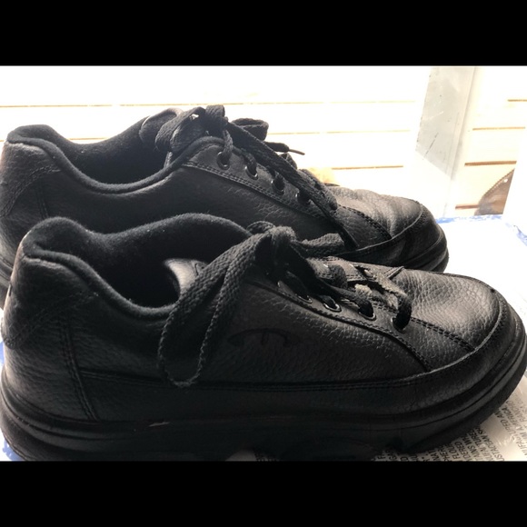 Turntec | Shoes | Turntec Womens Black Leather Laces Sneakers Sz 8 ...